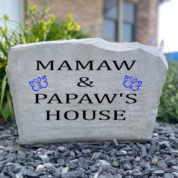 Papaw and Mamaw Sign - Etsy
