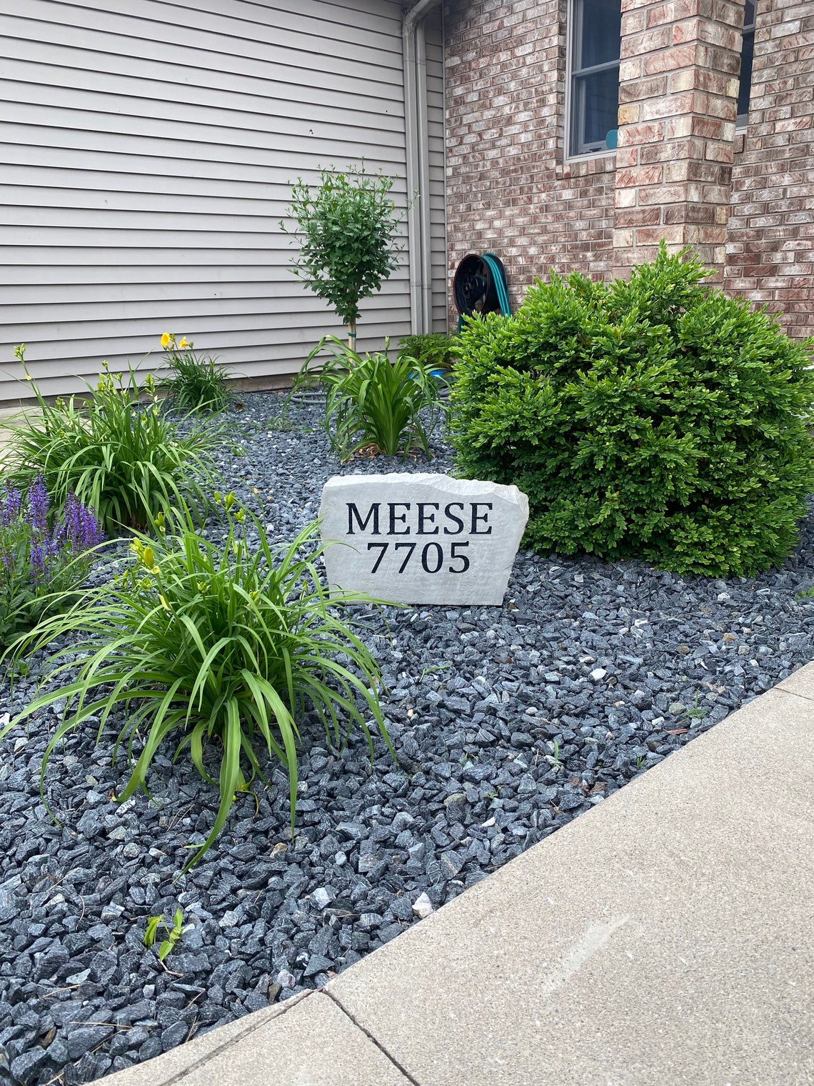 CUSTOM ENGRAVED SIGN Address Rock Custom Engraved Address - Etsy