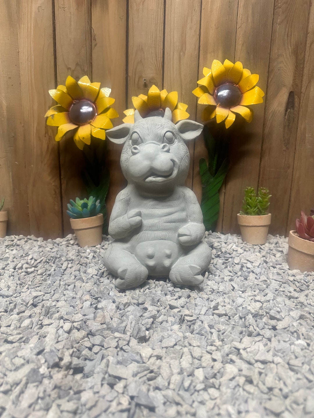 Cow Concrete Statue/ Garden Decoration - Etsy