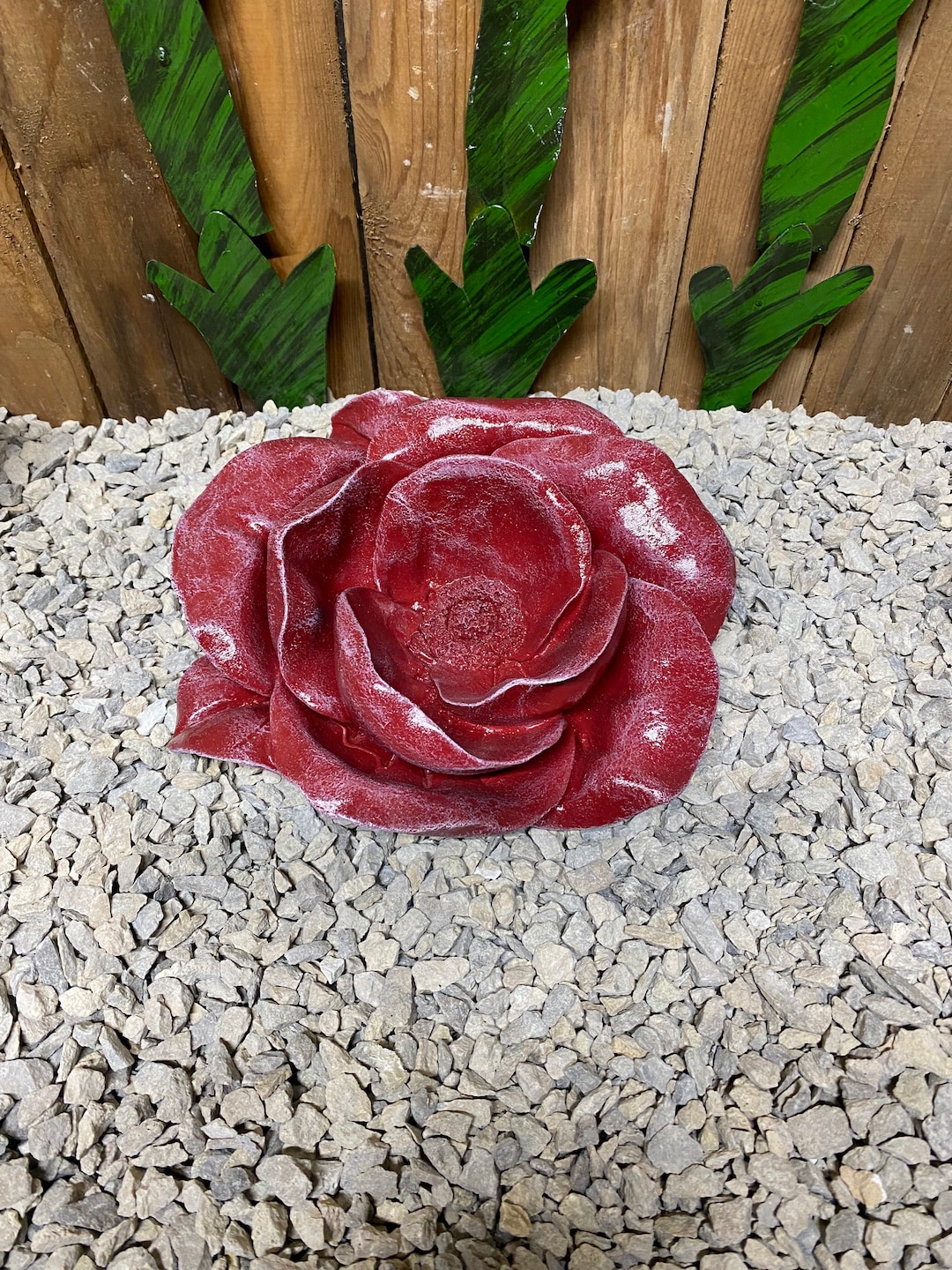 Concrete Rose / Flower Statue Indoor/ Outdoor Home Decor - Etsy