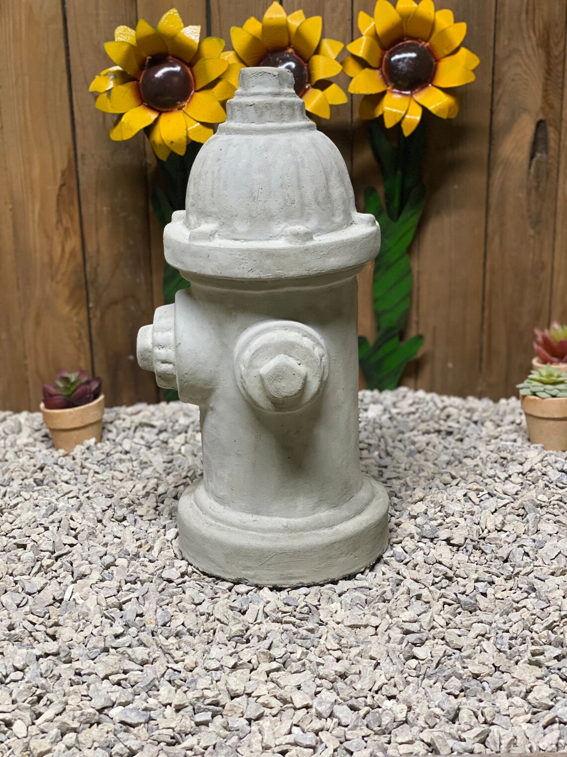 Fire Hydrant Concrete Statue Garden Decor Lawn Decoration - Etsy