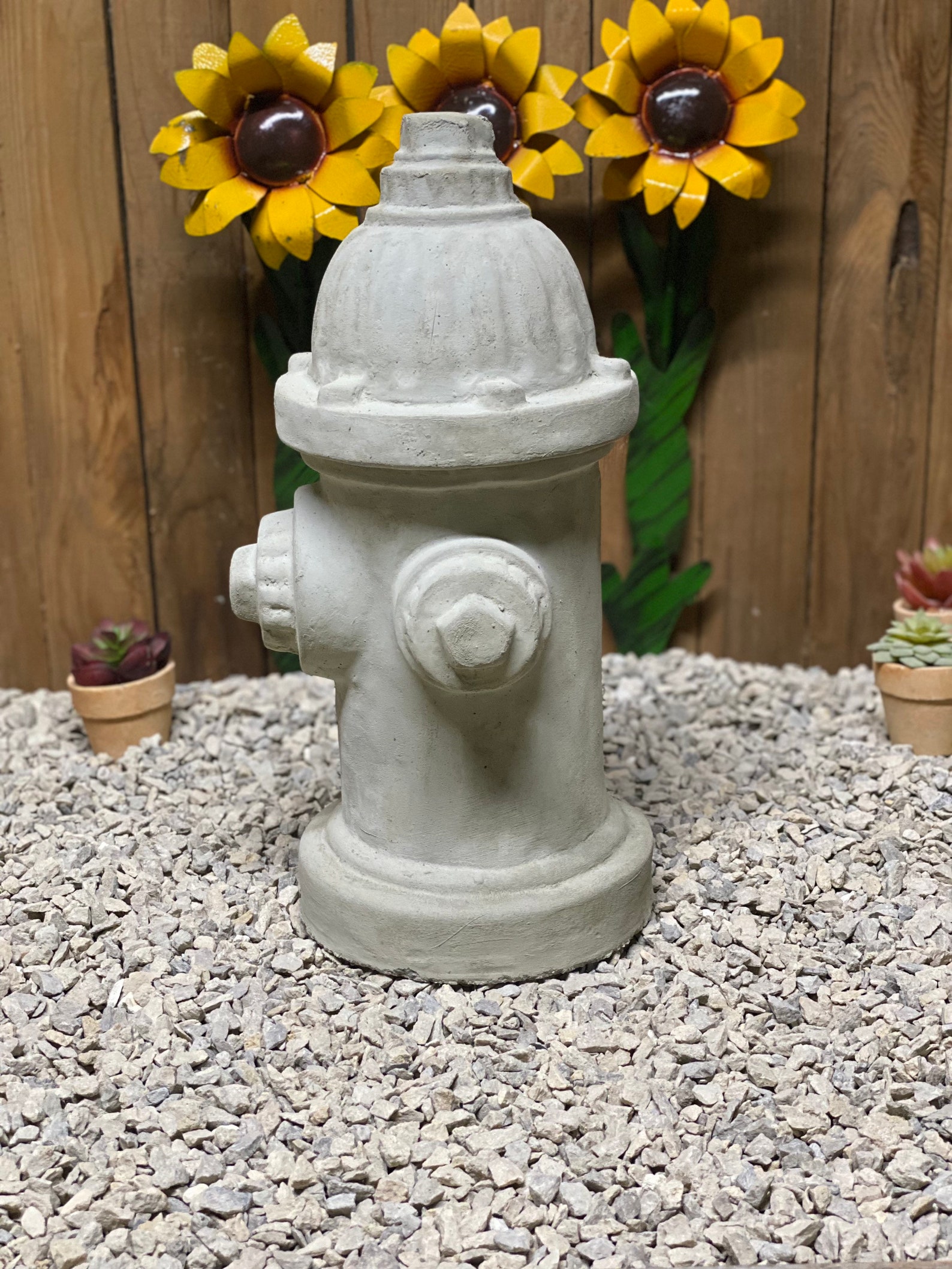 Fire Hydrant Concrete Statue Garden Decor Lawn Decoration - Etsy