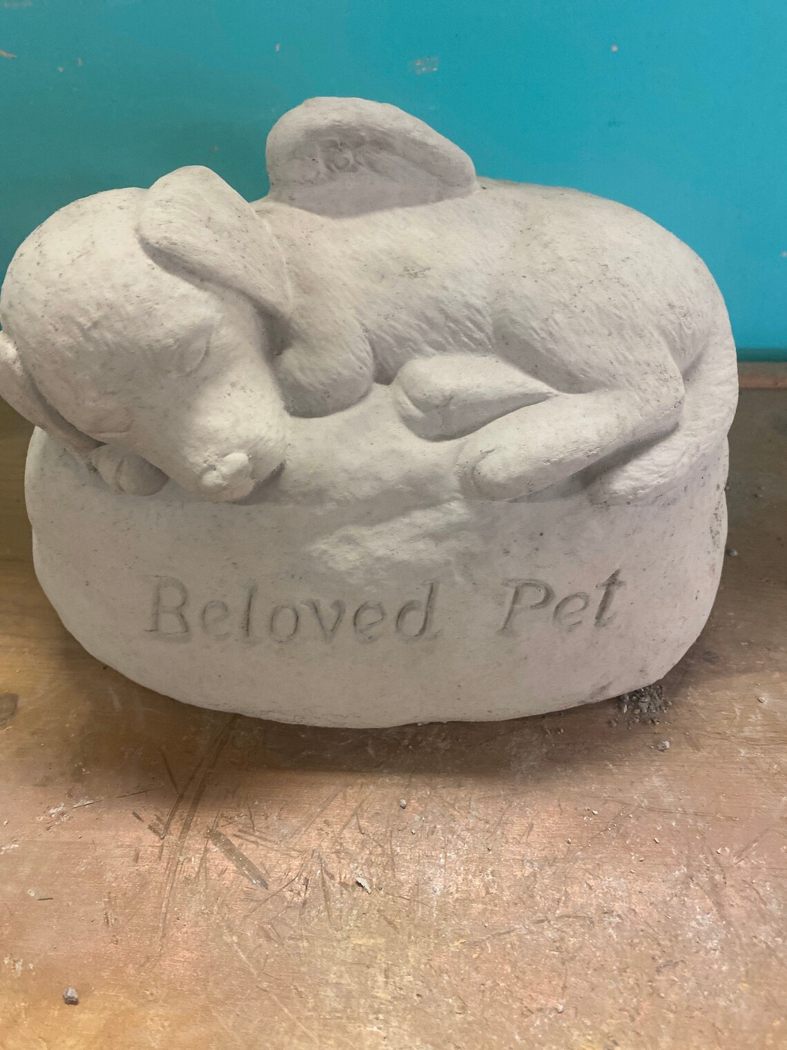 Dog Beloved Pet Memorial Concrete Statue | Etsy
