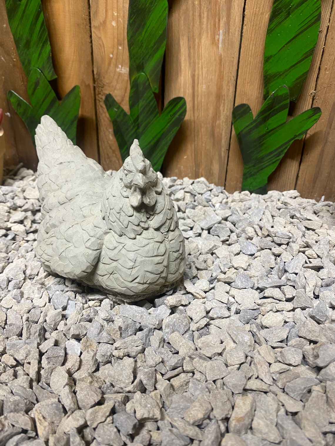 Hen Chicken Concrete Statue - Etsy