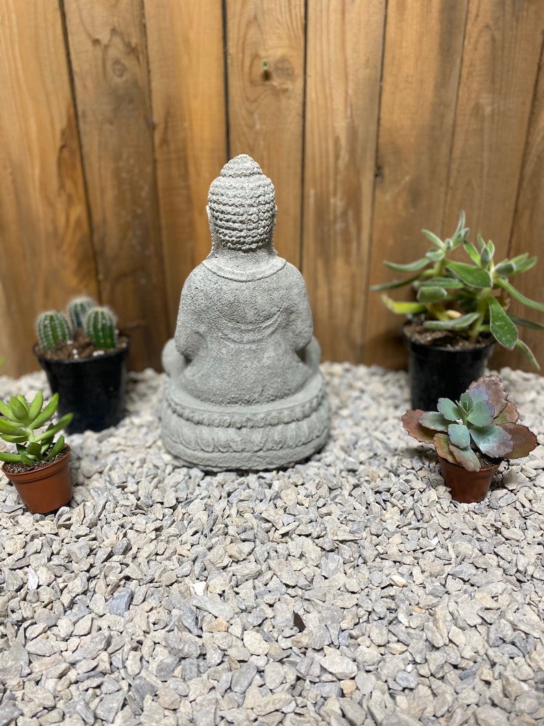 Buddha Concrete Statue - Etsy