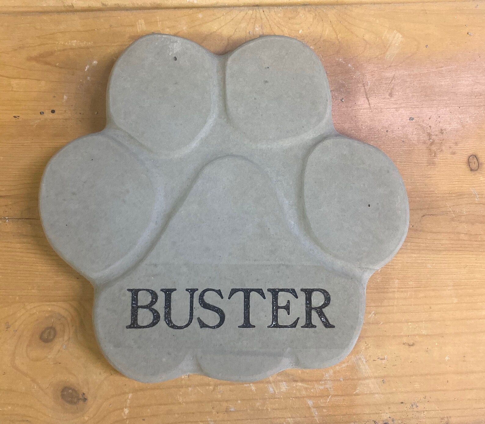 Custom Stepping Stone Paw Print - Etsy