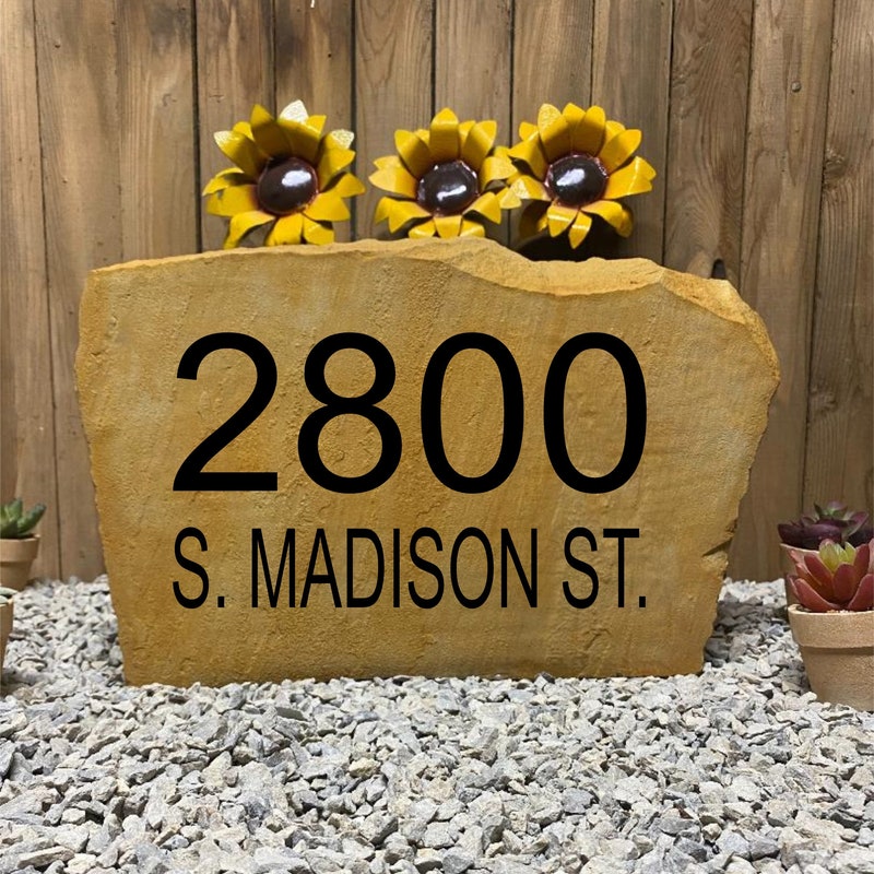 Address Rock - Etsy