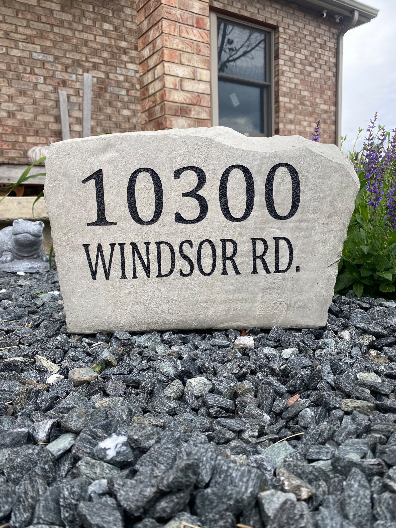 CUSTOM ENGRAVED SIGN Address Rock Custom Engraved Address - Etsy