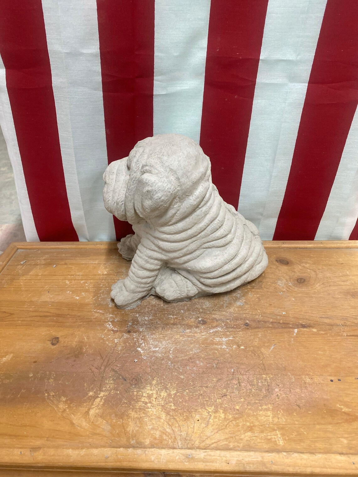 Sharpei Dogs Concrete Statue Pet Memorial Garden Decor - Etsy
