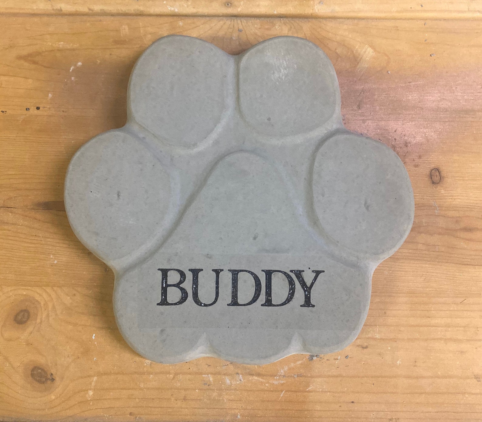 Custom Stepping Stone Paw Print - Etsy