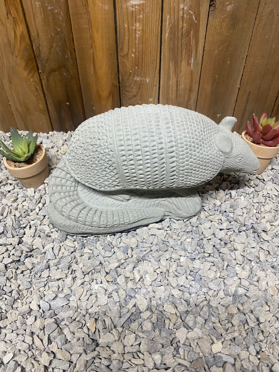 Armadillo Concrete Statue Garden Decor - Etsy