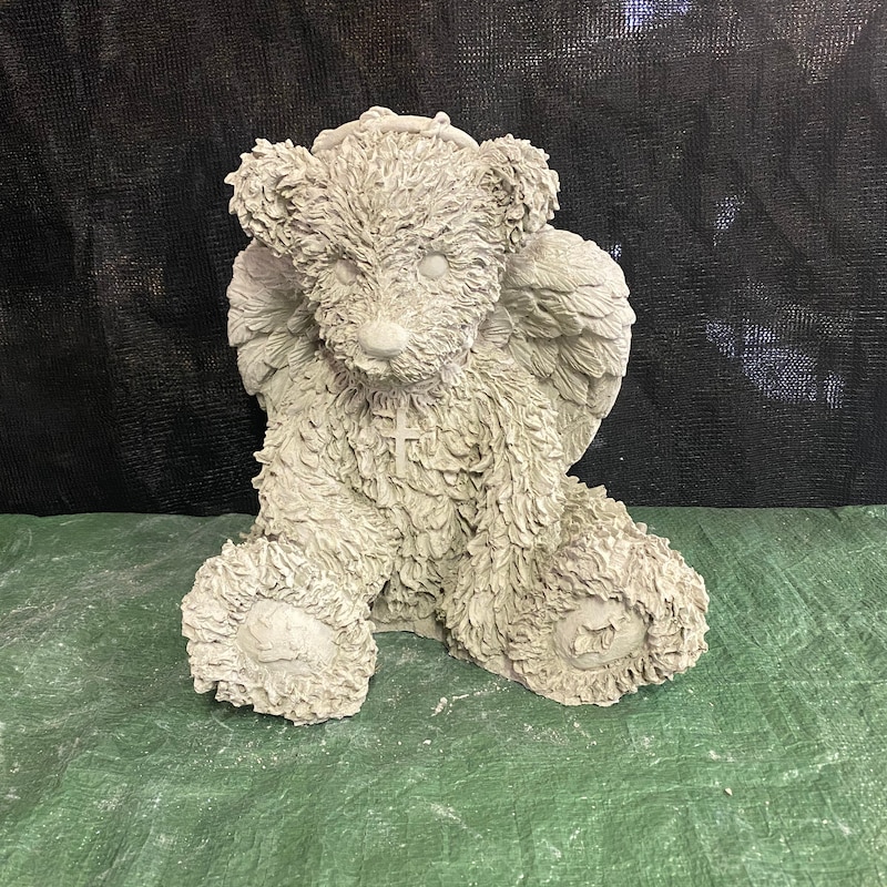 Concrete Bear Garden Statue - Etsy