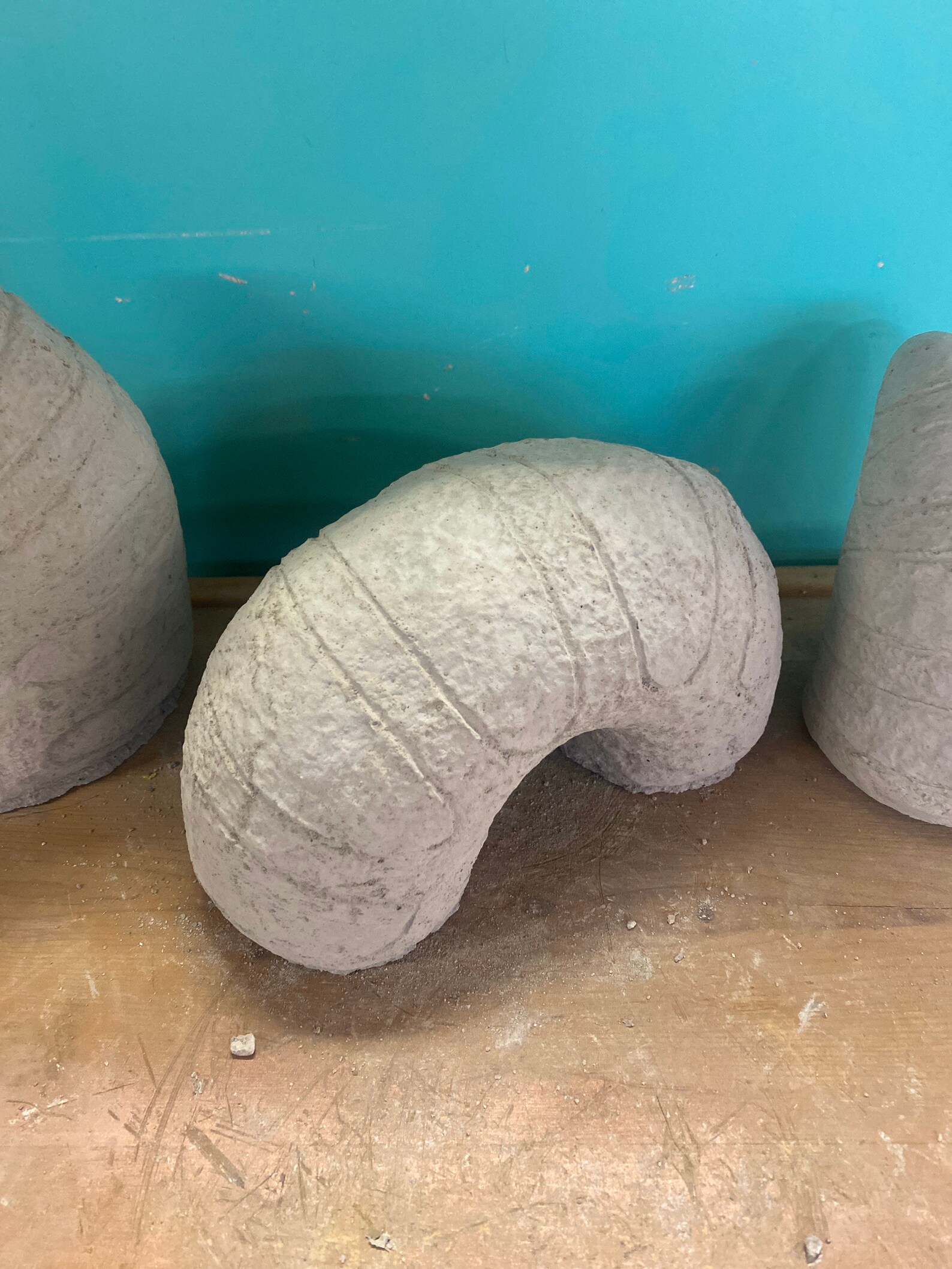 21 3 Piece Worm Concrete Statue | Etsy