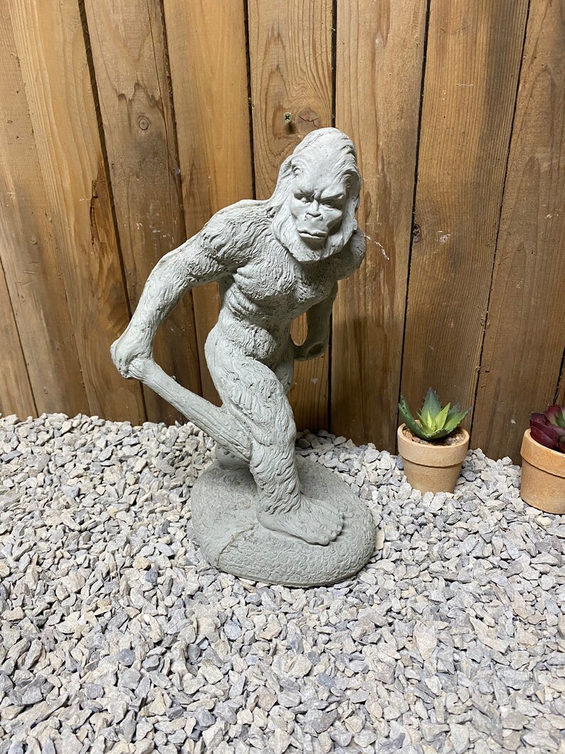 Bigfoot Sasquatch Big Foot Yeti Concrete Statue Indoor/ - Etsy