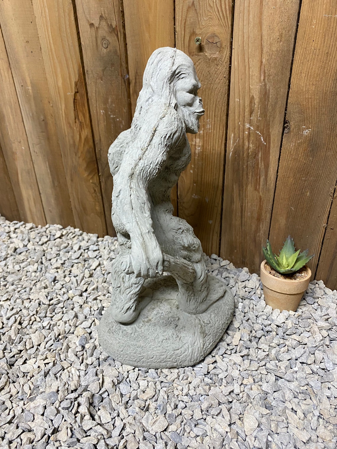 Bigfoot Sasquatch Big foot yeti concrete statue indoor/ | Etsy