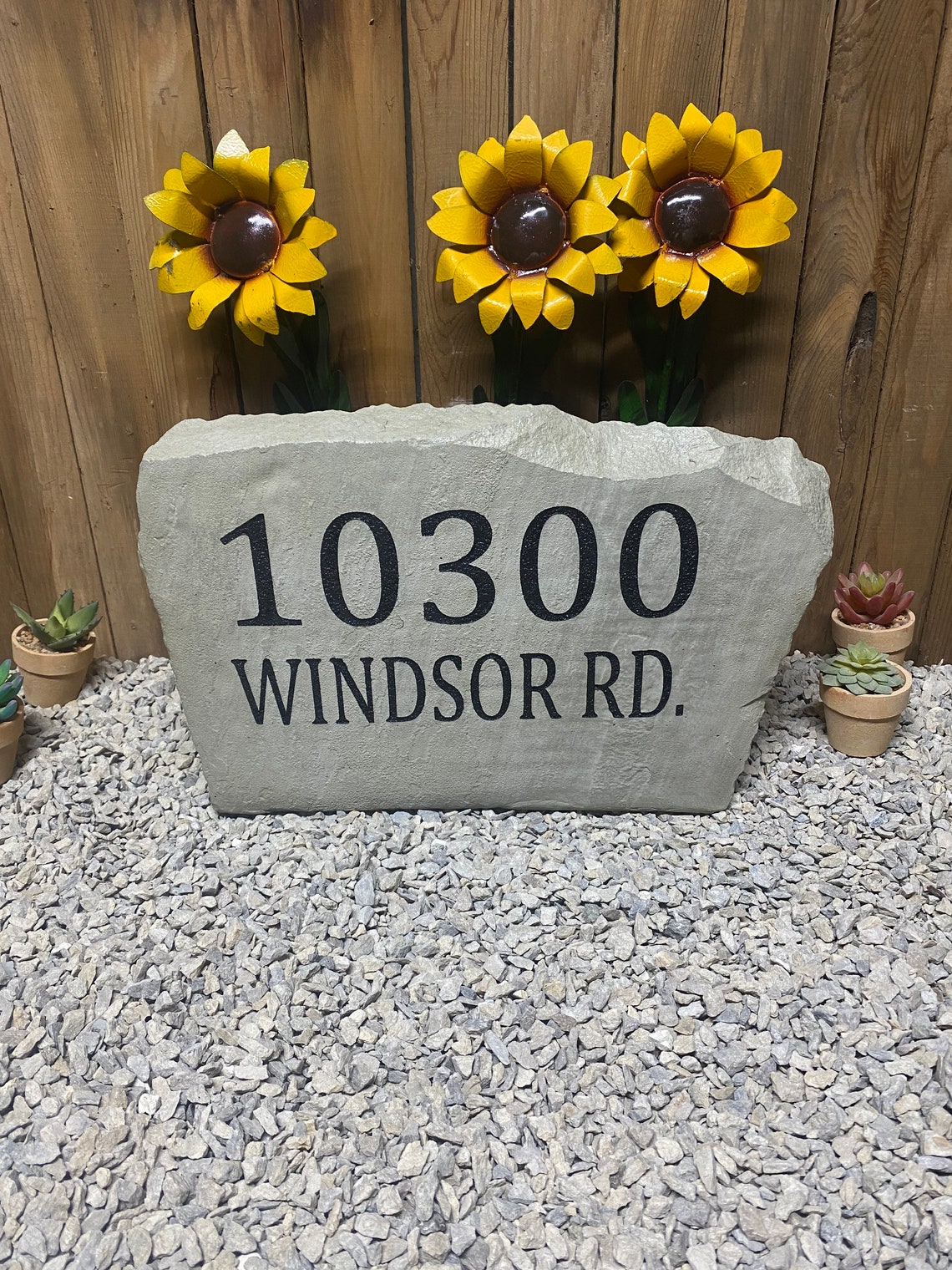 Custom Concrete Address Sign-custom Engraved Address Stone - Etsy