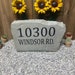 Custom Concrete Address Sign-custom Engraved Address Stone- Custom ...