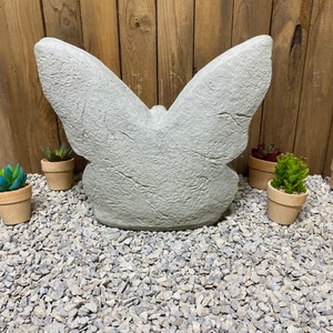 Large 24lbs Butterfly Concrete Statue, Indoor/ Outdoor Statue ...