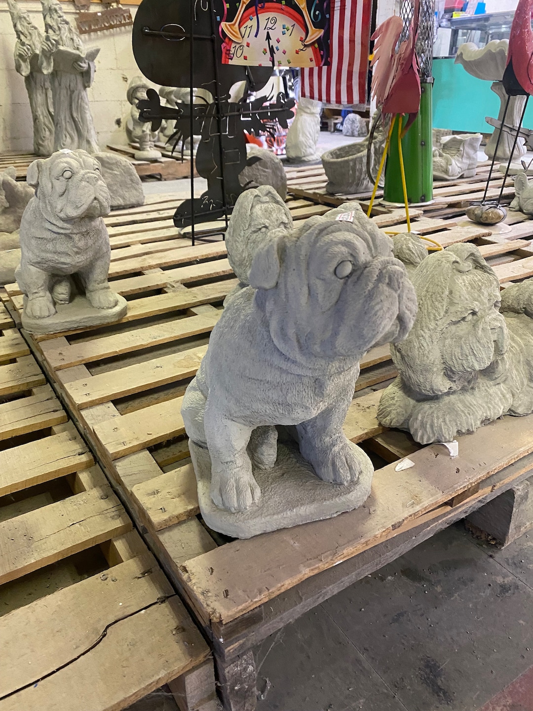 English Bulldog Concrete Statue Indoor/ Outdoor Home Decor - Etsy