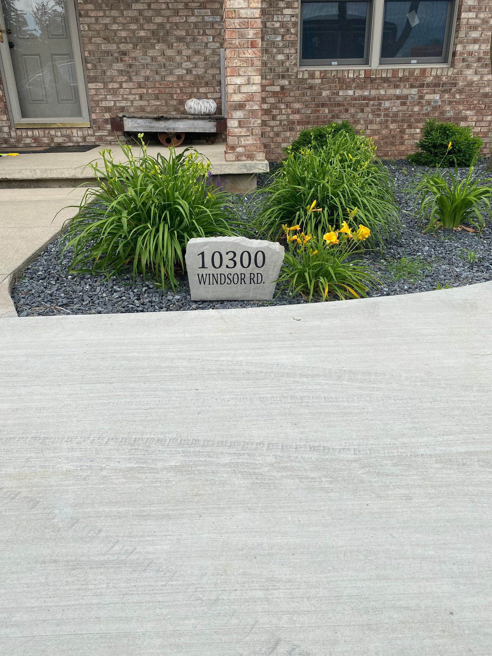 CUSTOM ENGRAVED SIGN Address Rock Custom Engraved Address - Etsy