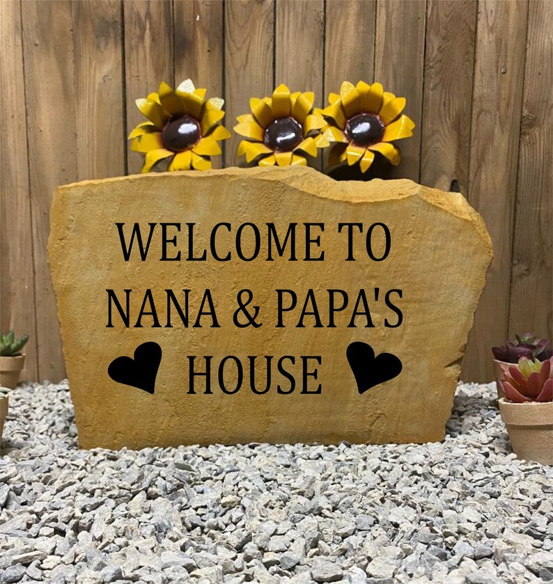 Custom Concrete Address Sign-custom Engraved Address Stone | Etsy