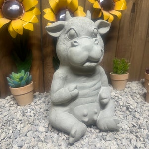 Cow Concrete Statue/ Garden Decoration - Etsy