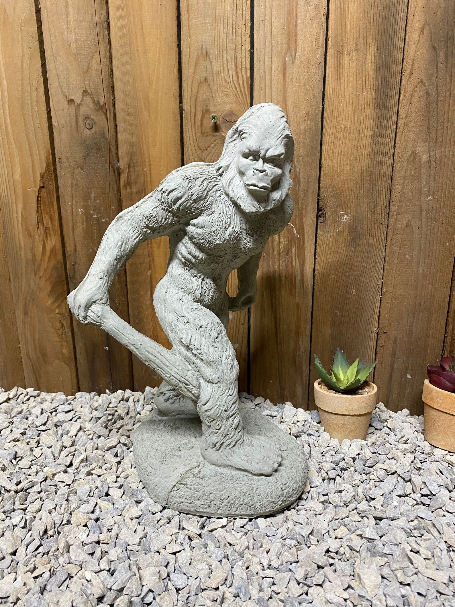 Bigfoot Sasquatch Big foot yeti concrete statue indoor/ | Etsy