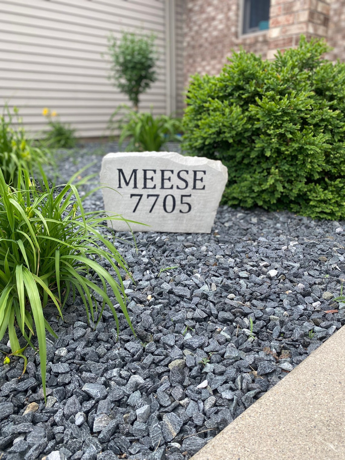 CUSTOM ENGRAVED SIGN Address Rock Custom Engraved Address - Etsy