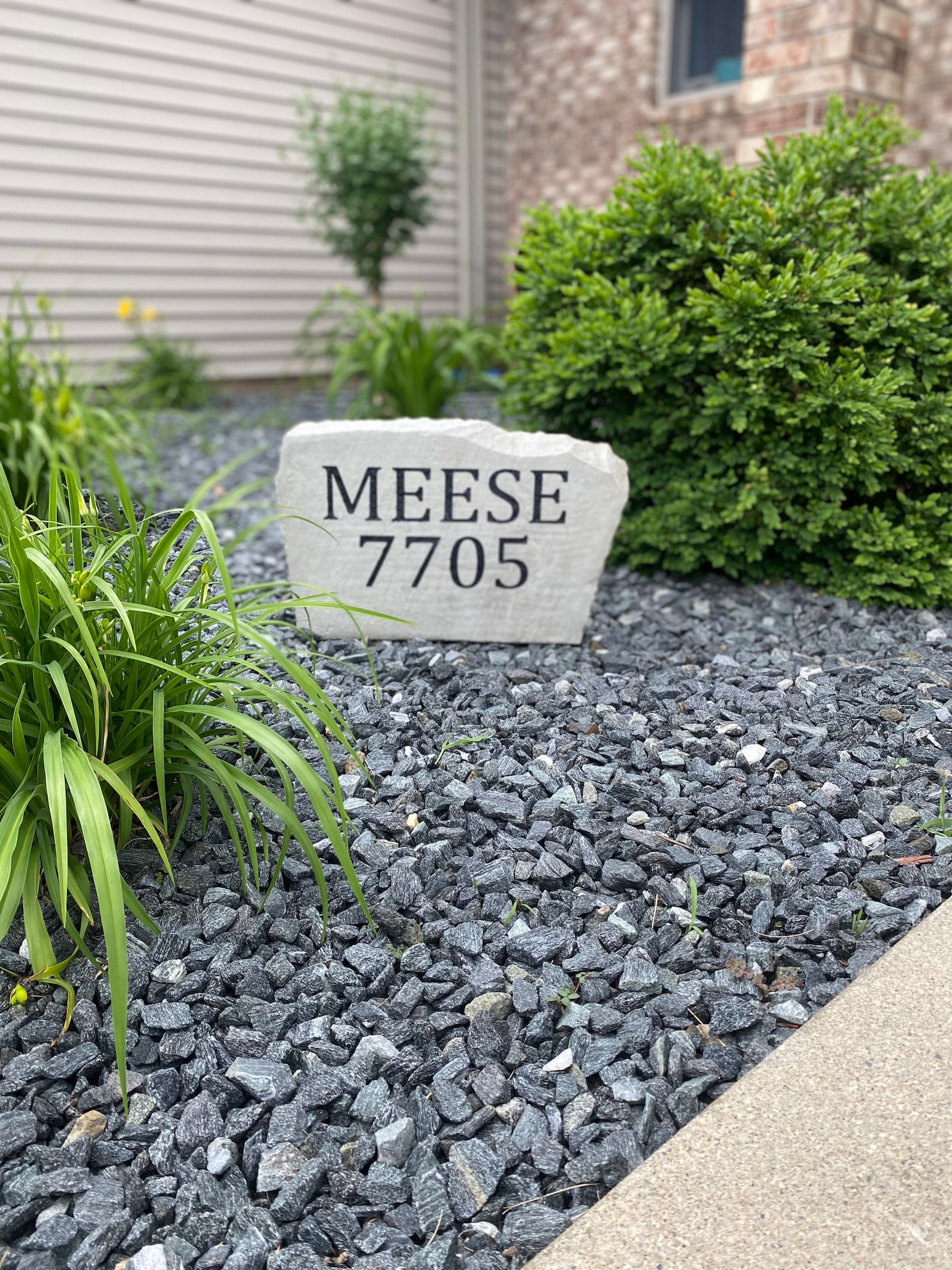 CUSTOM ENGRAVED SIGN Address Rock Custom Engraved Address - Etsy