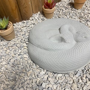 Rattlesnake Concrete Statue Garden Decor - Etsy