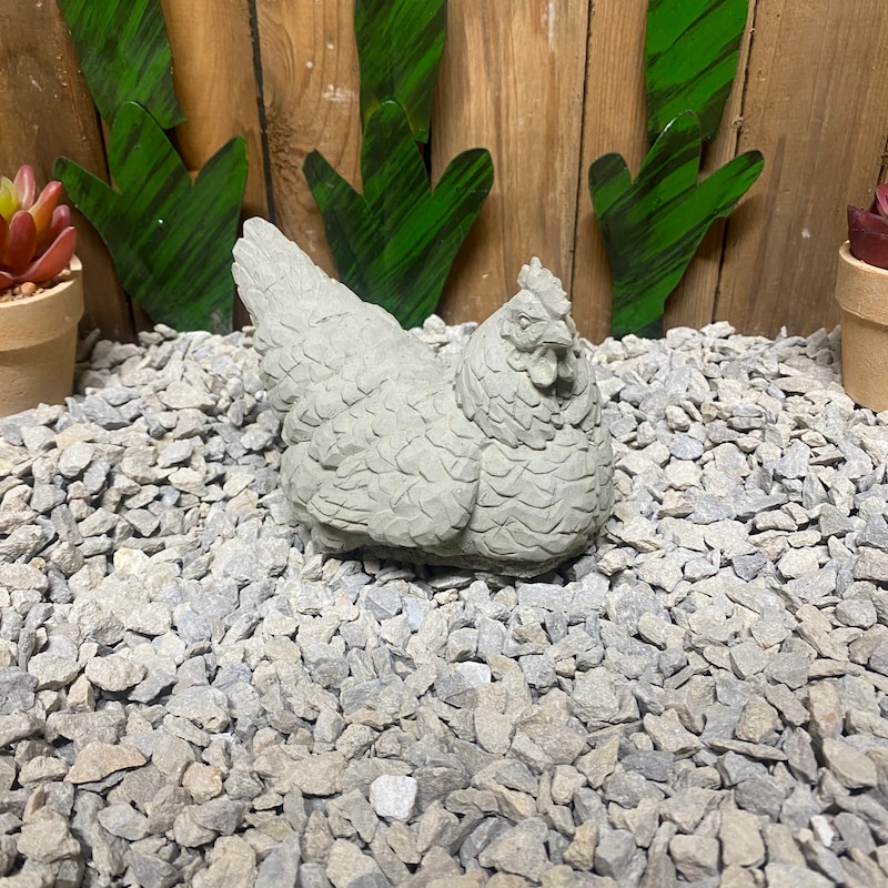 Stone Hen Statue - Etsy