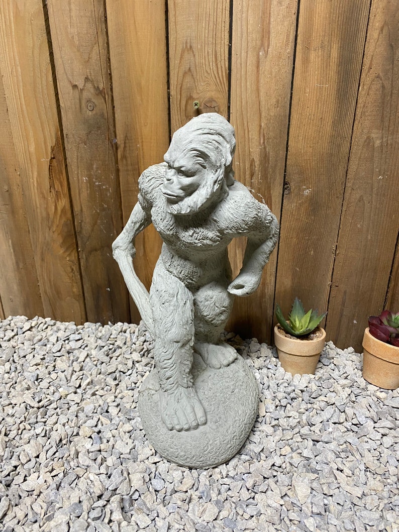 Bigfoot Sasquatch Big Foot Yeti Concrete Statue Indoor/ - Etsy