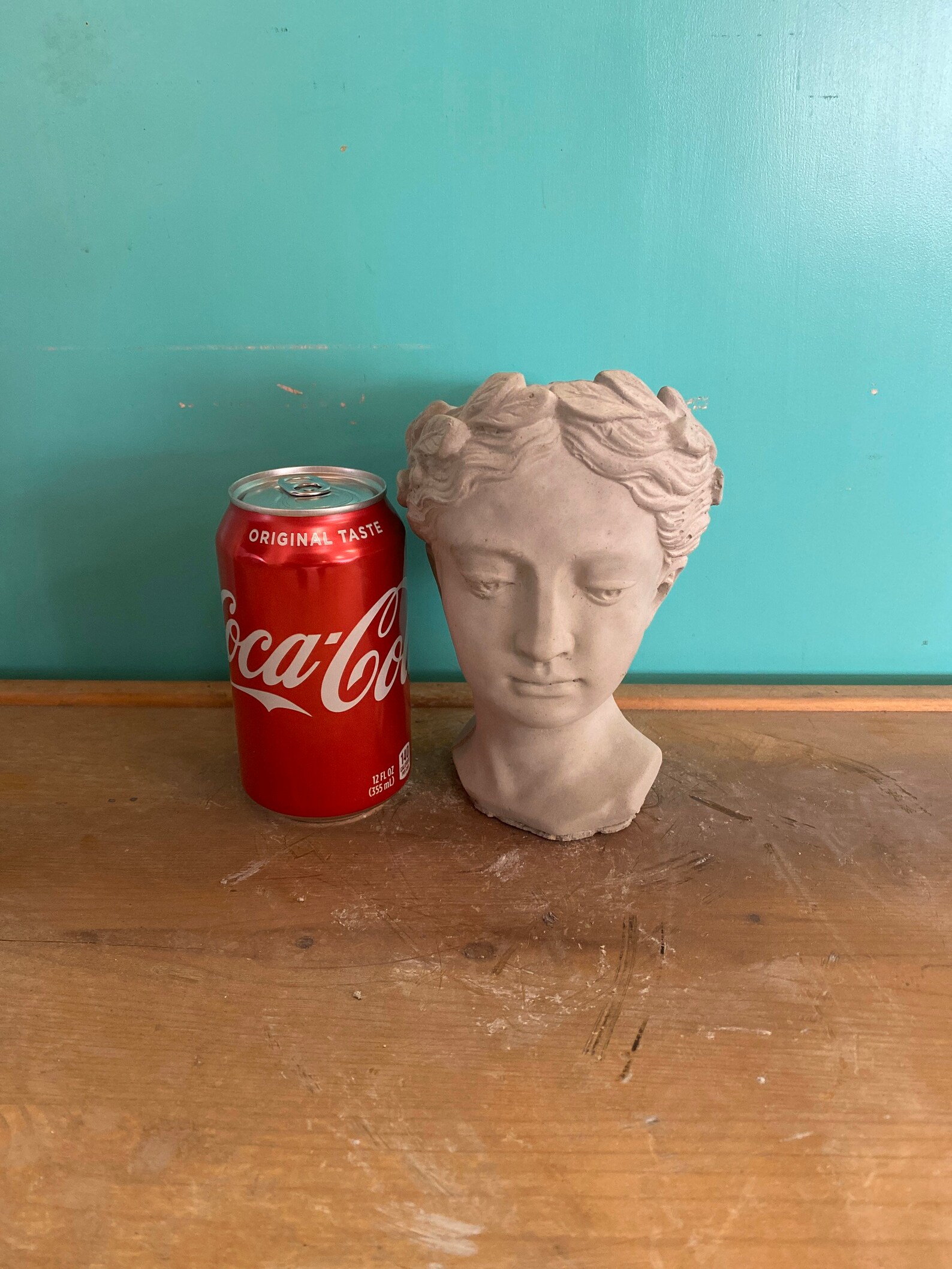 Small Concrete Lady Head Planter Made in the USA | Etsy