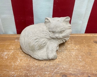 Cement Cat Statue Concrete Cat Statue Cat Figure Cat - Etsy