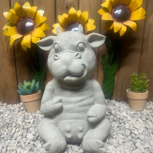 Cow Concrete Statue/ Garden Decoration - Etsy