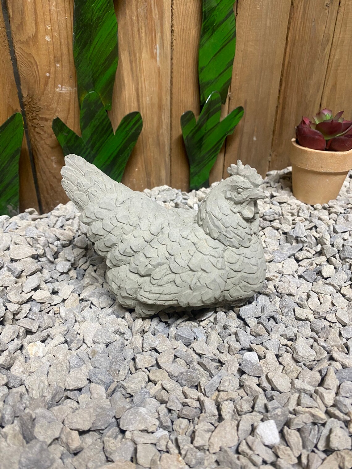 Hen Chicken Concrete Statue - Etsy
