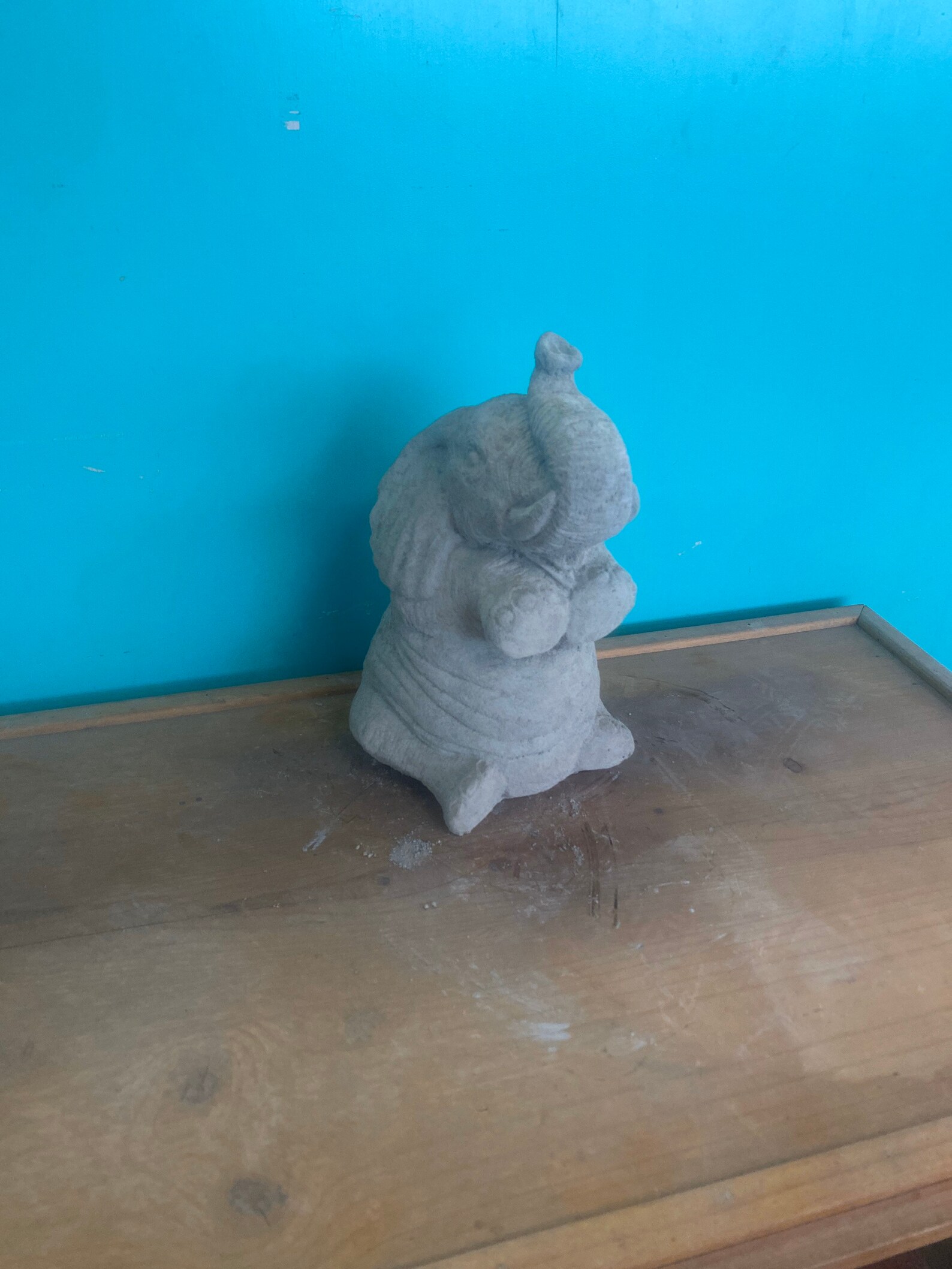 Sitting Elephant Concrete Statue Garden Decoration House - Etsy