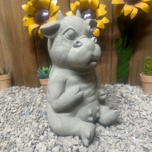 Cow Concrete Statue/ Garden Decoration - Etsy