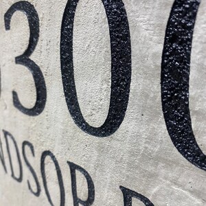 Custom Concrete Address Sign-custom Engraved Address Stone- Custom ...