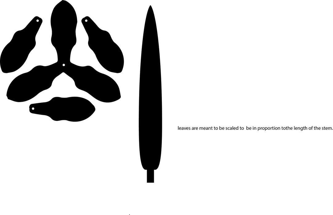 Tulip Patterns, for Blacksmith, With Realistic Leaves *digital File ...