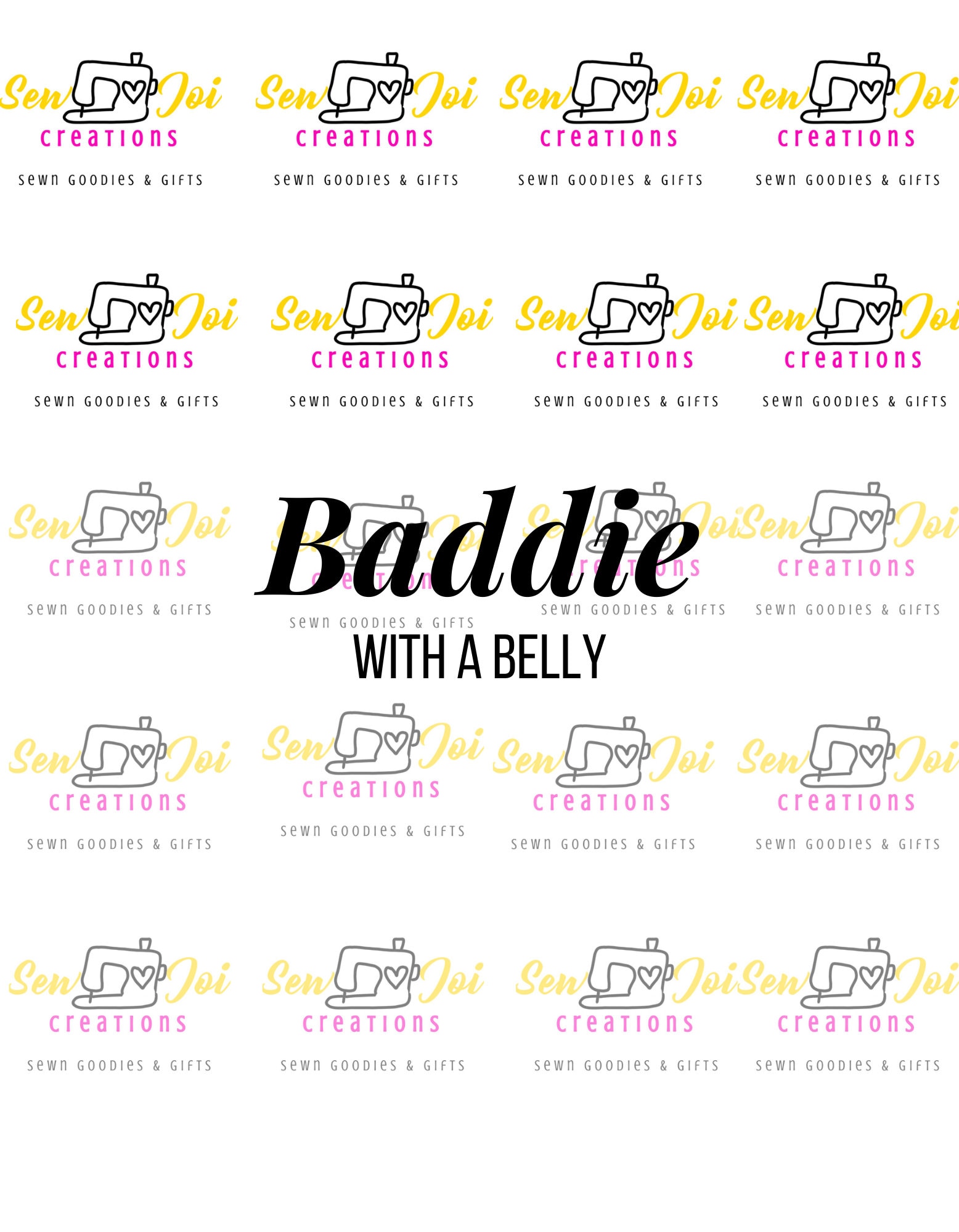 Baddie With a Belly SVG File | Plus Size SVG | Body Positive SVG ...