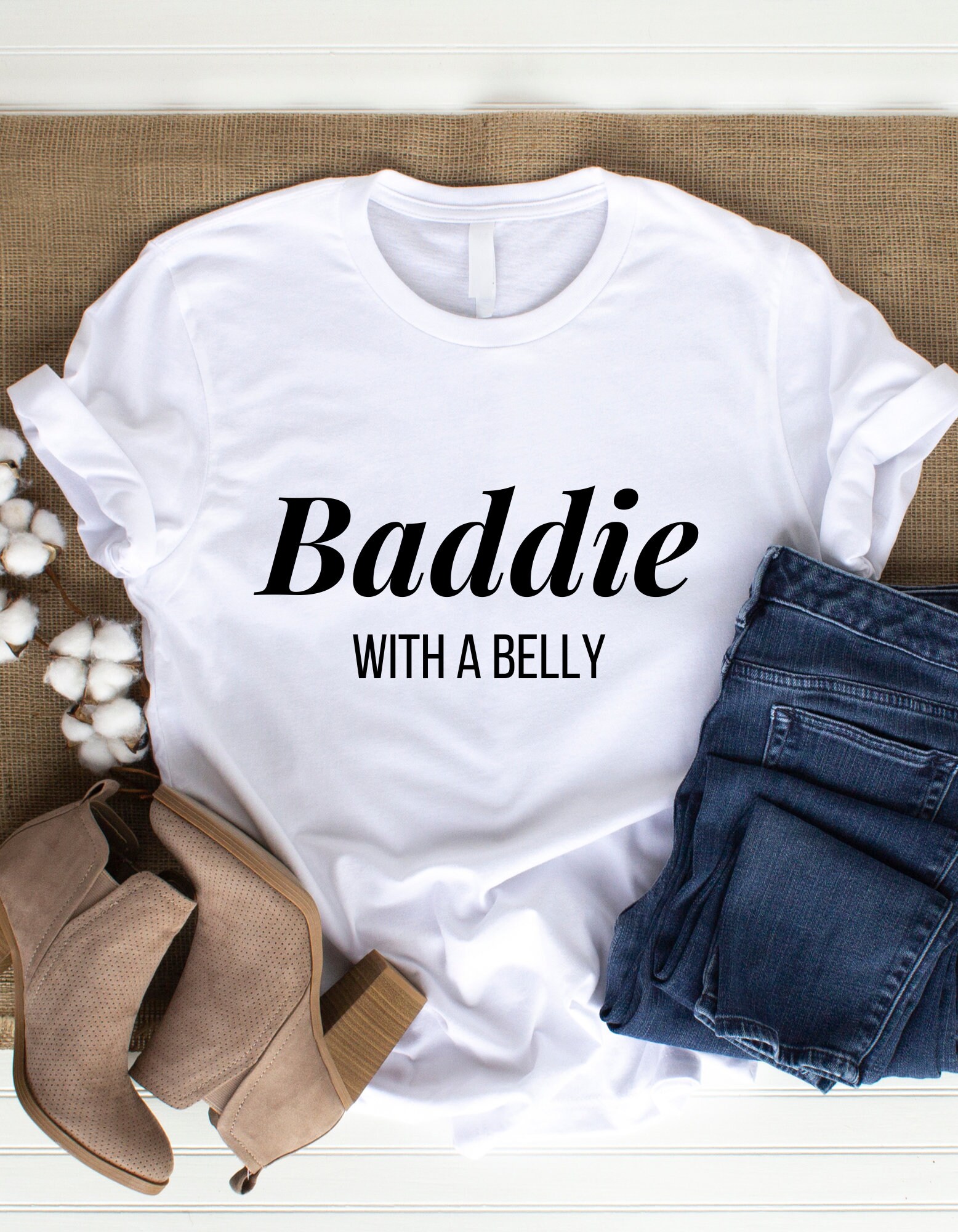Baddie With a Belly SVG File | Plus Size SVG | Body Positive SVG ...