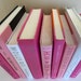 Pink Book Stack, Shades of Pink Book, Light Pink and Hot Pink Book ...