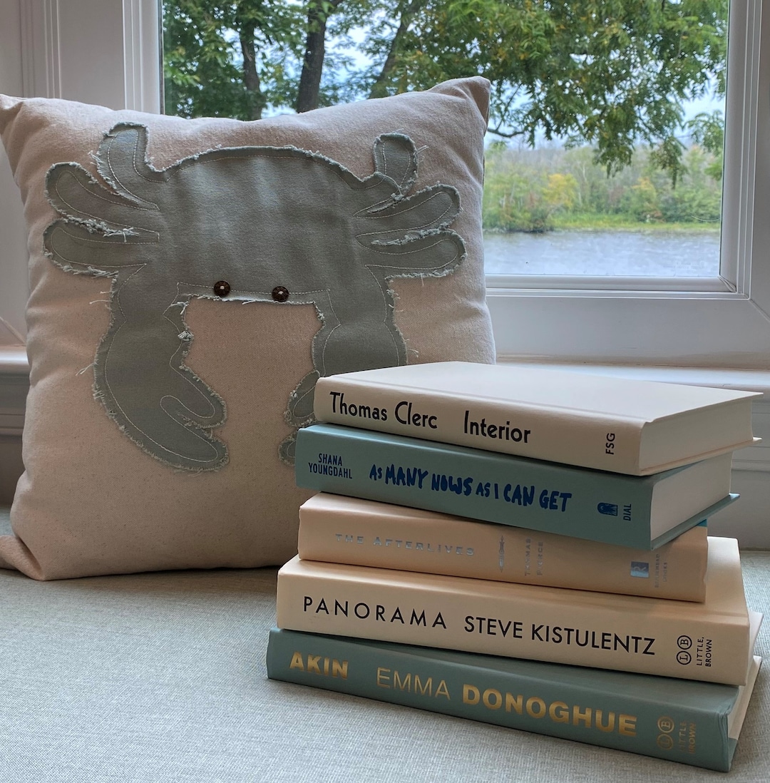 Sea Glass Seafoam and Ivory Book Decor Bundle, Coastal Cottage ...