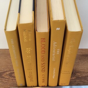 Gold Books Harvest Gold, Mustard Yellow Books for Home Decor Book Decor ...