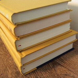 Gold Books Harvest Gold, Mustard Yellow Books for Home Decor Book Decor ...