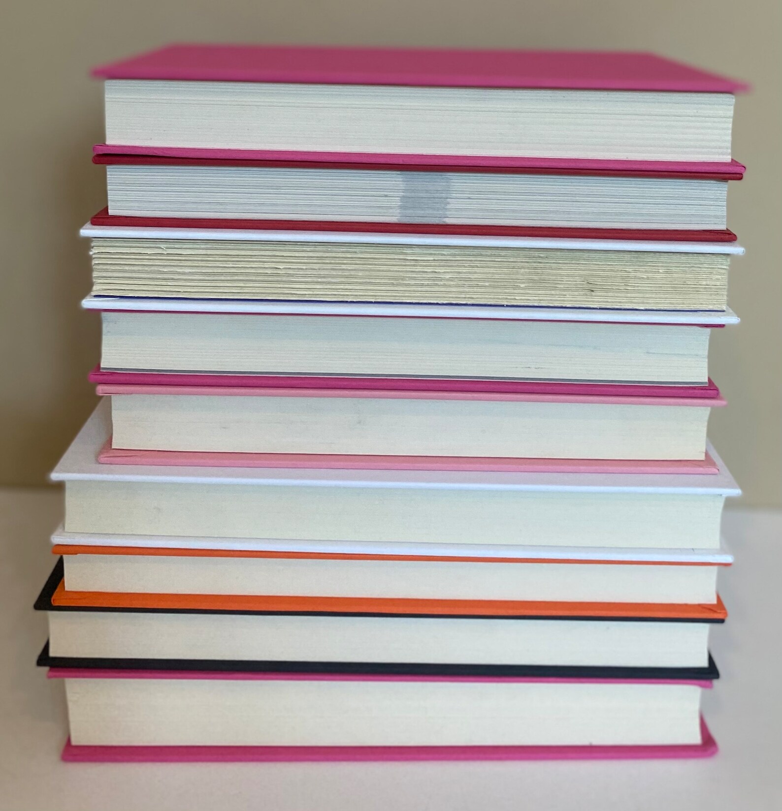Pink Book Stack, Shades of Pink Book, Light Pink and Hot Pink Book ...