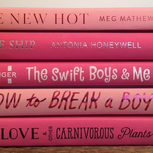 Pink and Fuchsia Book Decor Bundle Luxe Soft and Hot Pink Books for ...