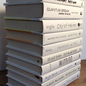 White Book Decor - Luxe Shades of White, Decorative, Hardcover Books ...