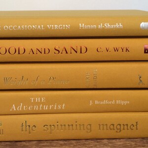 Gold Books Harvest Gold, Mustard Yellow Books for Home Decor Book Decor ...
